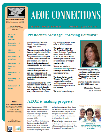 AEOE-LAUSD - Newsletters